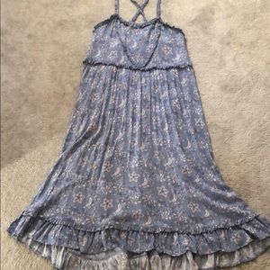Spell | Dresses | Spell Designs Celestial Midi Strappy Blue Dress ...